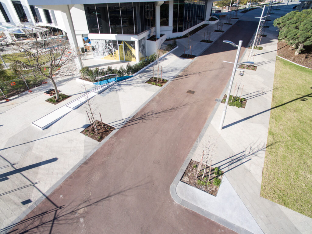 Curtin University Building 410 - Lightning Brick Pavers
